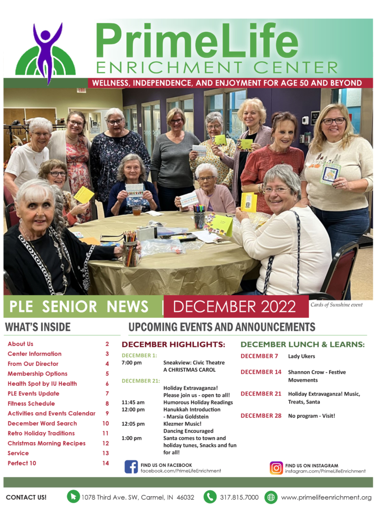 Newsletter – PrimeLife Enrichment