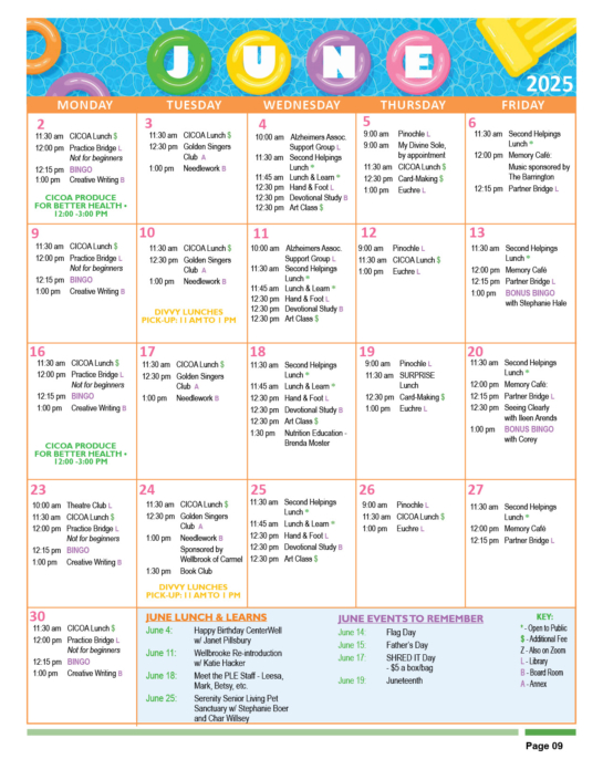 June 2025 Activities Calendar – PrimeLife Enrichment