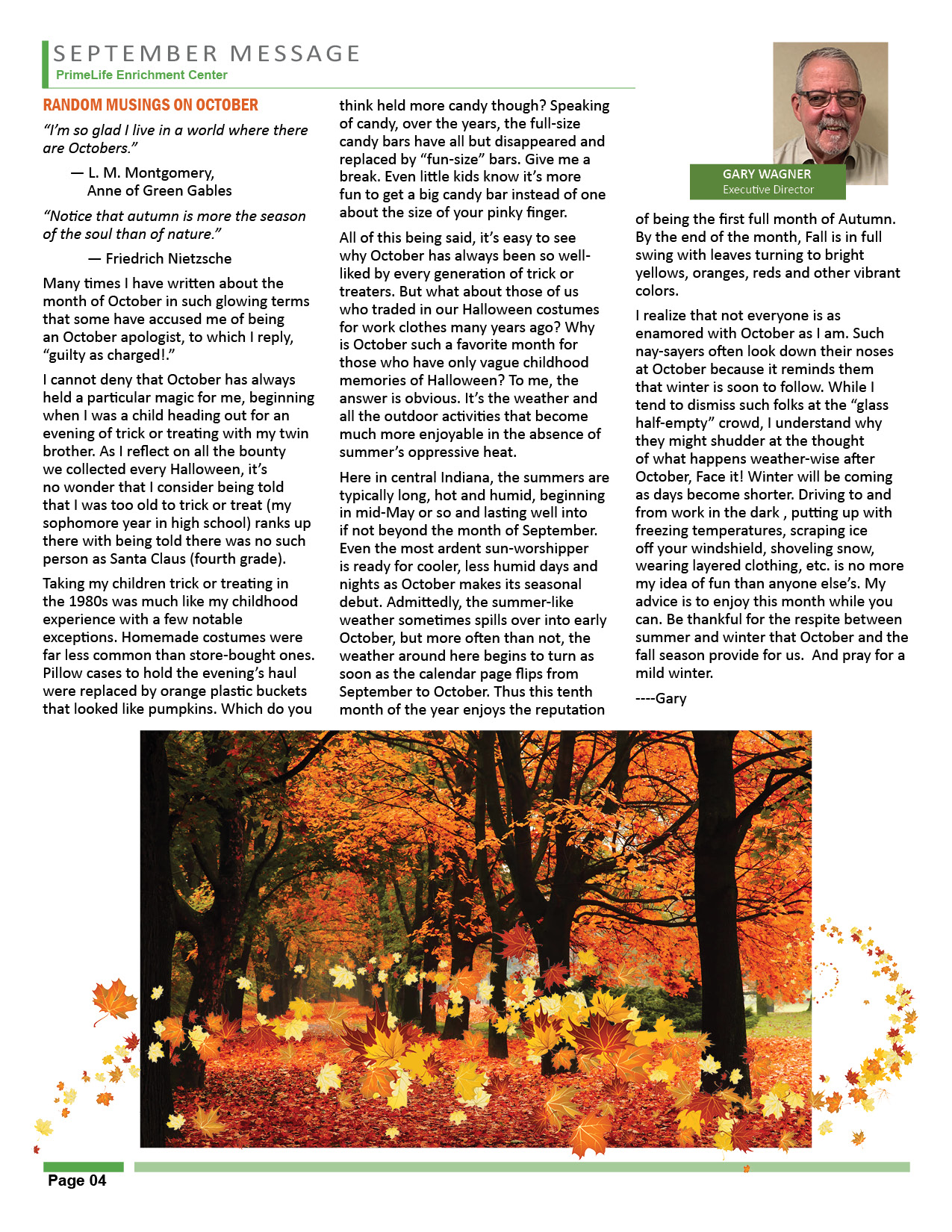 October 2025 Executive Director Letter – PrimeLife Enrichment